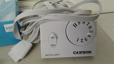 Lot Detail Cannon Twin Electric Blanket