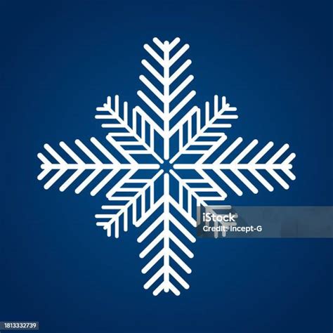 고립 된 파란색 배경에 부드러운 흰색 눈송이 벡터 눈송이 기호 아이콘 디자인 크리스마스 벡터 일러스트 요소 컬렉션에 대 한 로고 0명에 대한 스톡 벡터 아트 및 기타 이미지