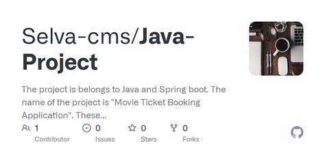 GitHub Selva Cms Java Project The Project Is Belongs To Java And Spring Boot The Name Of The