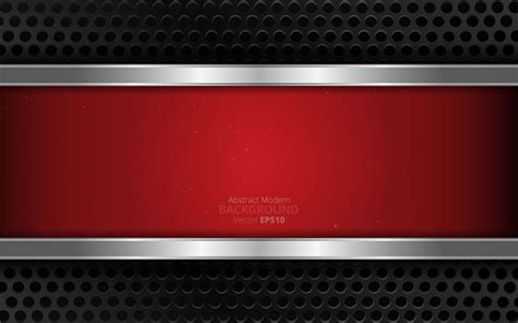 메탈릭 실버 블랙과 레드 우아한 현실적인 기하학적 추상 적 벡터 배경 0명에 대한 스톡 벡터 아트 및 기타 이미지 0명 Championship 경기장 Istock