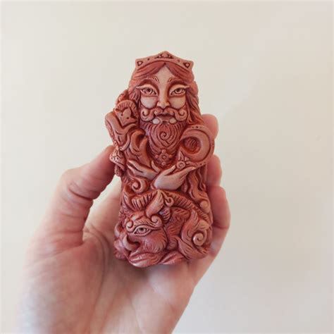 Freyr With Boar Gullinbursti Frey Yngvi Inguin Vanir Figurine Etsy Uk