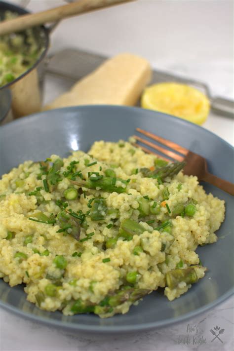 Graupen Risotto mit grünem Spargel für den Frühling Ani s bunte Küche