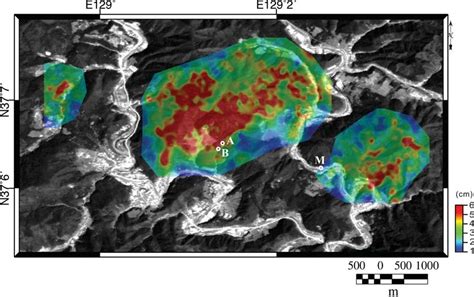 Los Deformation Map From November 1992 To December 1993 Estimated From Download Scientific