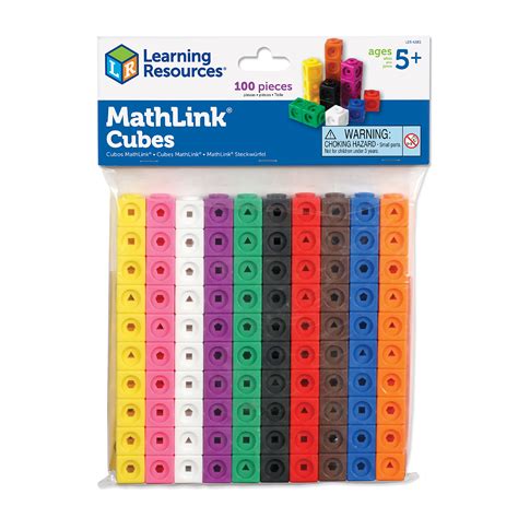 Buy Learning Resources Mathlink Cubes Set Of 100 Cubes Math