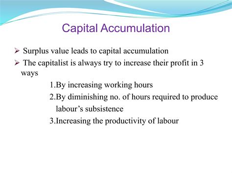 Marxian Theory Of Economic Development Pptx