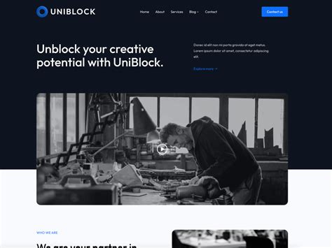 Uniblock A Free Business Block Theme For Wordpress Wp Tavern