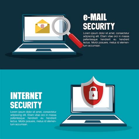 Premium Vector Internet Security Concept Flat Icons