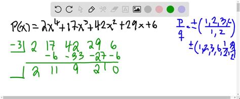 Solved Find All Rational Zeros Of The Polynomial And Then Find The