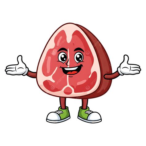 Fun Meat Character With Open Arms Meat Character Steak Character