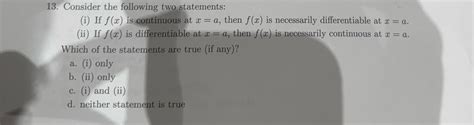 Solved Consider The Following Two Statementsi ﻿if Fx
