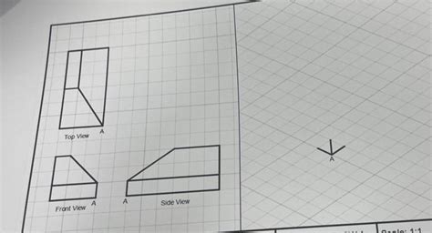 Solved Given Orthographic Views Draw The Isometric View For Chegg
