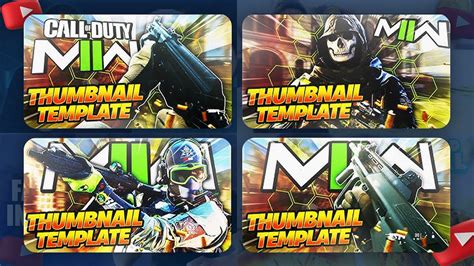 Ultimate Cod Modern Warfare 2 Thumbnail Template 2022 Psd Youtube
