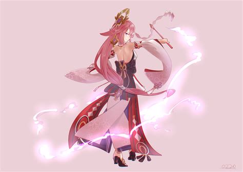 Fan Art Yae Mikos Dance Genshinimpact