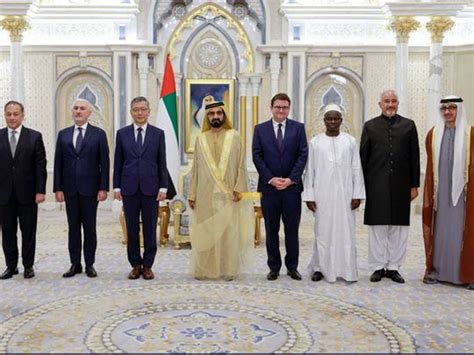 Sheikh Mohammed Receives Credentials Of New Ambassadors To The Uae