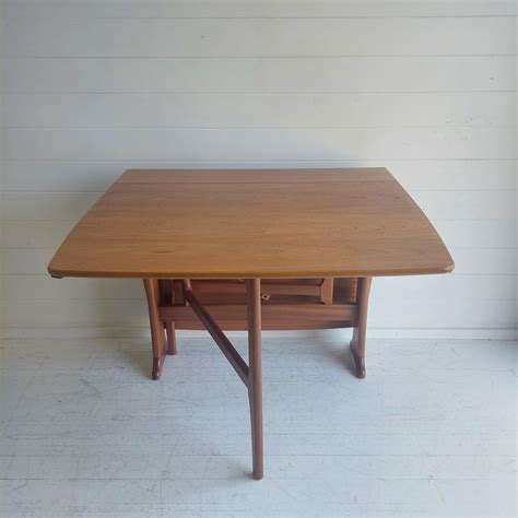 Midcentury Teak Gateleg Drop Leaf Dining Table By Legate Gplan Style