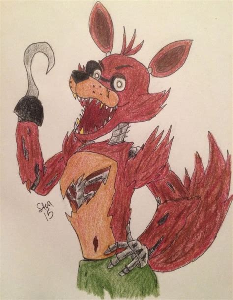 Ta Daa Per Request Here S Foxy This Is Actually My First Time Drawing Him Hope He Looks