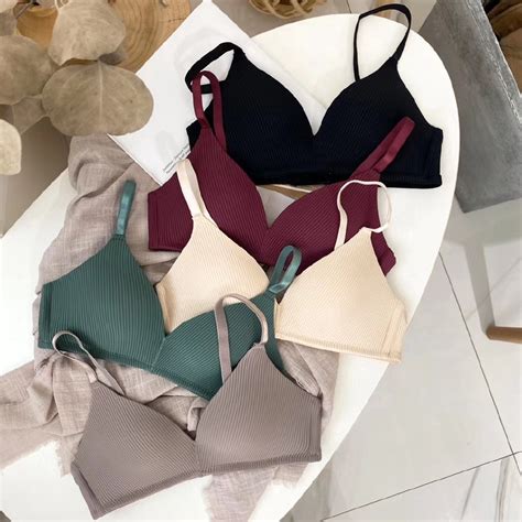 32 38absmall Chest Gather Thin Bra For Women Without Trace Light And