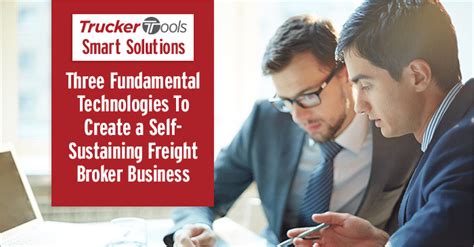 Trucker Tools Smart Solutions Three Fundamental Technologies To Create
