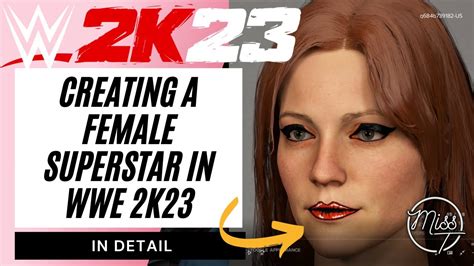 Creating A Female Superstar In WWE 2K23 Wwe2k23 YouTube