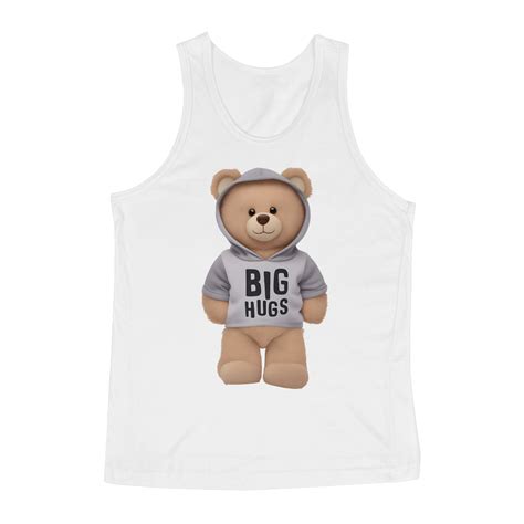 Regata Masculina Quality Big Hugs Teddy Bear Regata Em