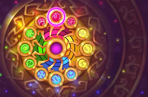 Download Mystical Elemental Wheel Art Wallpaper
