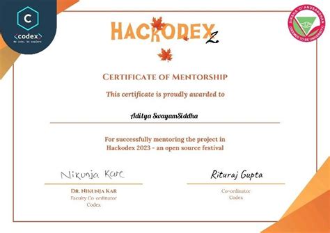 Aditya Swayamsiddha On Linkedin Codex Hackodex Opensource Webdevelopment