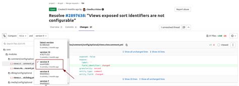 composer how target specific version of fork based merge request mr