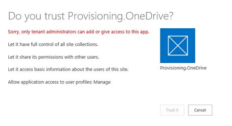 Sharepoint Online Error With Permissions To A Provider Hosted App