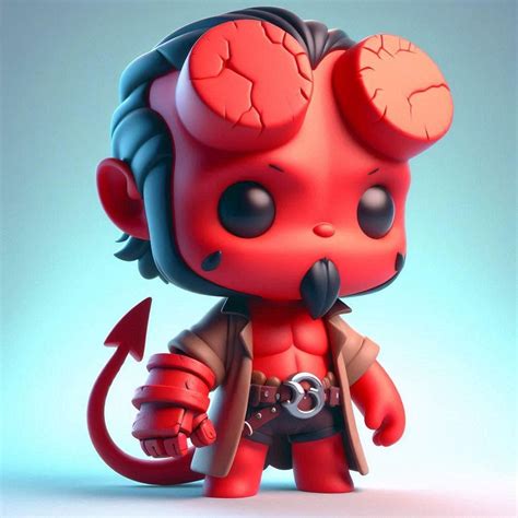 Mini Version Of Hellboy In 2025 Art Toys Design Cartoon Character