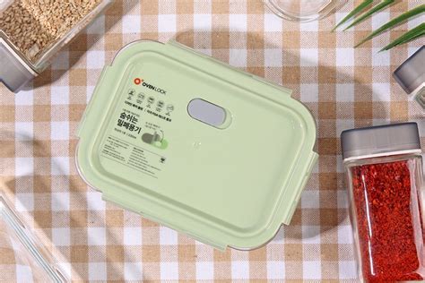 밀폐용기·반찬통 숨쉬는 내열유리 밀폐용기 스팀홀 전자레인지 오븐 사용 가능 유리용기 직사각 330ml 오늘의집 쇼핑