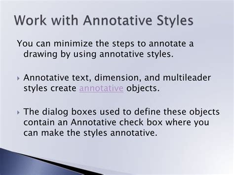AutoCad Scale Annotation PPT