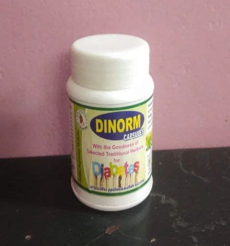 Dinorm Diabetes Capsule For Diabetic Control 60 Capsules At Rs 180 Bottle In Tiruchirappalli