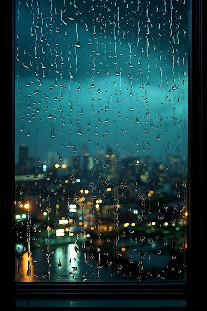 Premium Ai Image Photo Of Raindrops As Silhouette Shadow Cast On A