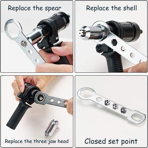 Rivet Gun Adapter Electric Rivet Professional Hand Nut For Cordless