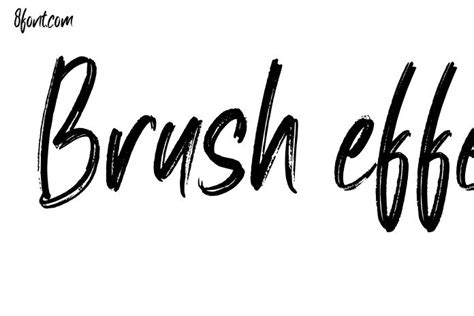 Brush Effect Font Free Font Download