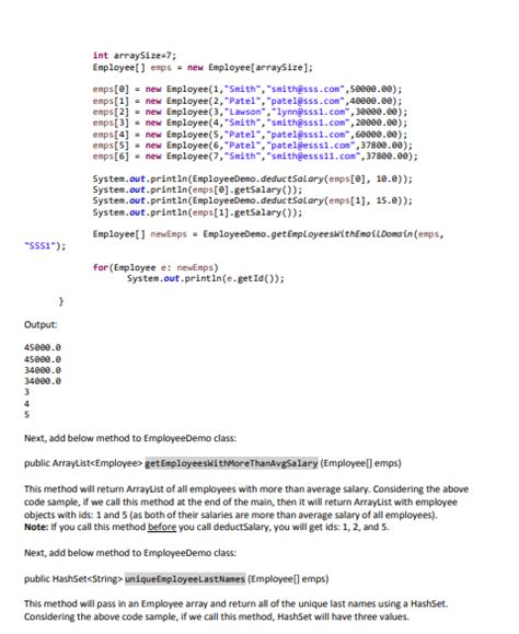 Solved Create Package Com Create Class Employee In Com