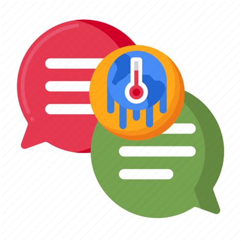 Global Warming Debate Discussion Icon Download On Iconfinder