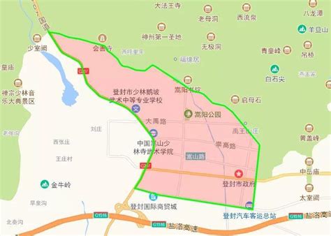 登封限行区域地图 知乎