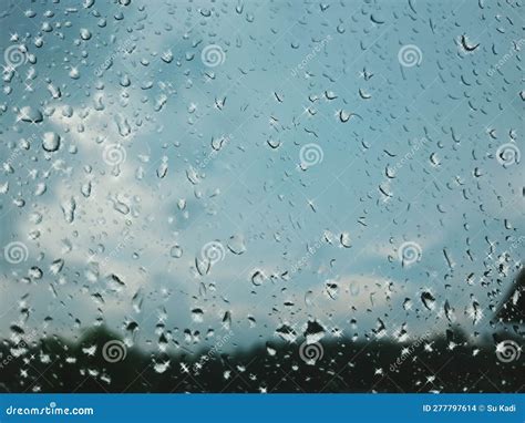 Animated Raindrops Dripping On Glass Stock Footage Video Of Motion