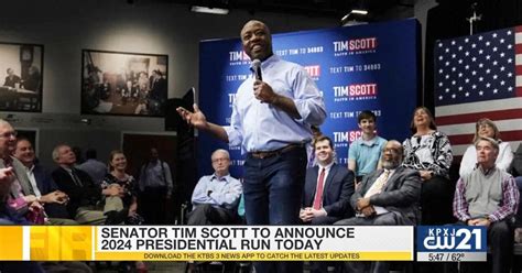 Tim Scott Set To Announce Launch Of His 2024 Gop Presidential Campaign