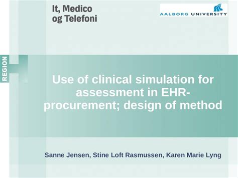 Ppt Use Of Clinical Simulation For Assessment In Ehr Procurement