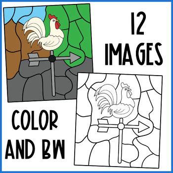 Weather Instruments Color By Code Clipart By The Chatty Creators