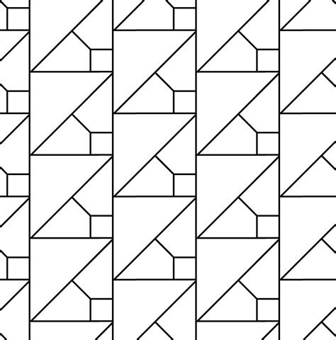 Hexagonal And Triangular Texture Geometry Seamless Pattern Graphic