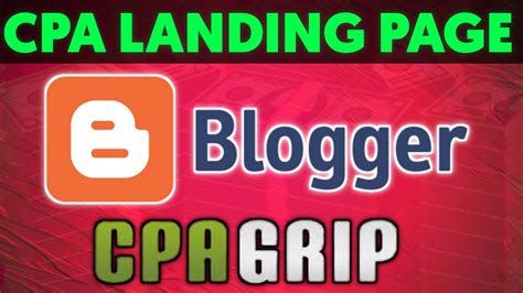 How To Create Cpa Landing Page FREE Blogger 2022 Cpa Marketing Tutorial YouTube