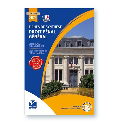 Droit Pénal Fiches De Synthèse Droit Pénal Général