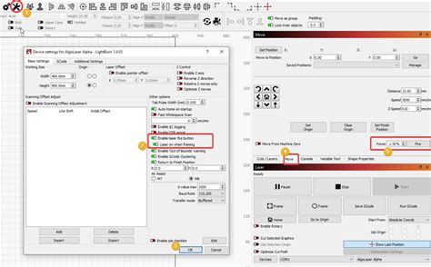 How To Turn On Laser Beam For Seting The Dot Lightburn Software Questions Lightburn Software