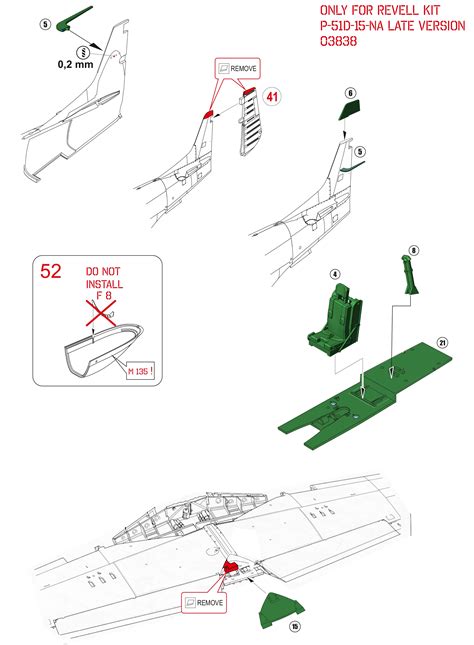 Piper Enforcer Model 1971 Conversion Set Revell Kit P 51d 15na Late Halberd Models