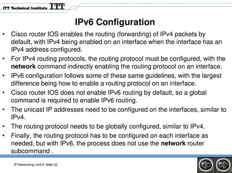 Unit 8 Troubleshooting Routing Protocols And Ip Version 6 Chapters 22 And 23 Nt2640u8ps1 Ip