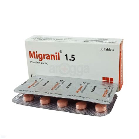 Migranil 15 15mg Tablet Arogga Online Pharmacy