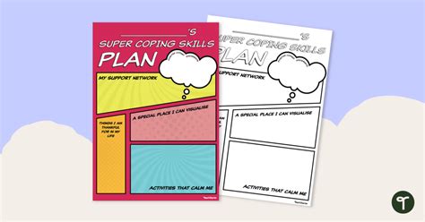My Personal Coping Skills Plan Template Teach Starter